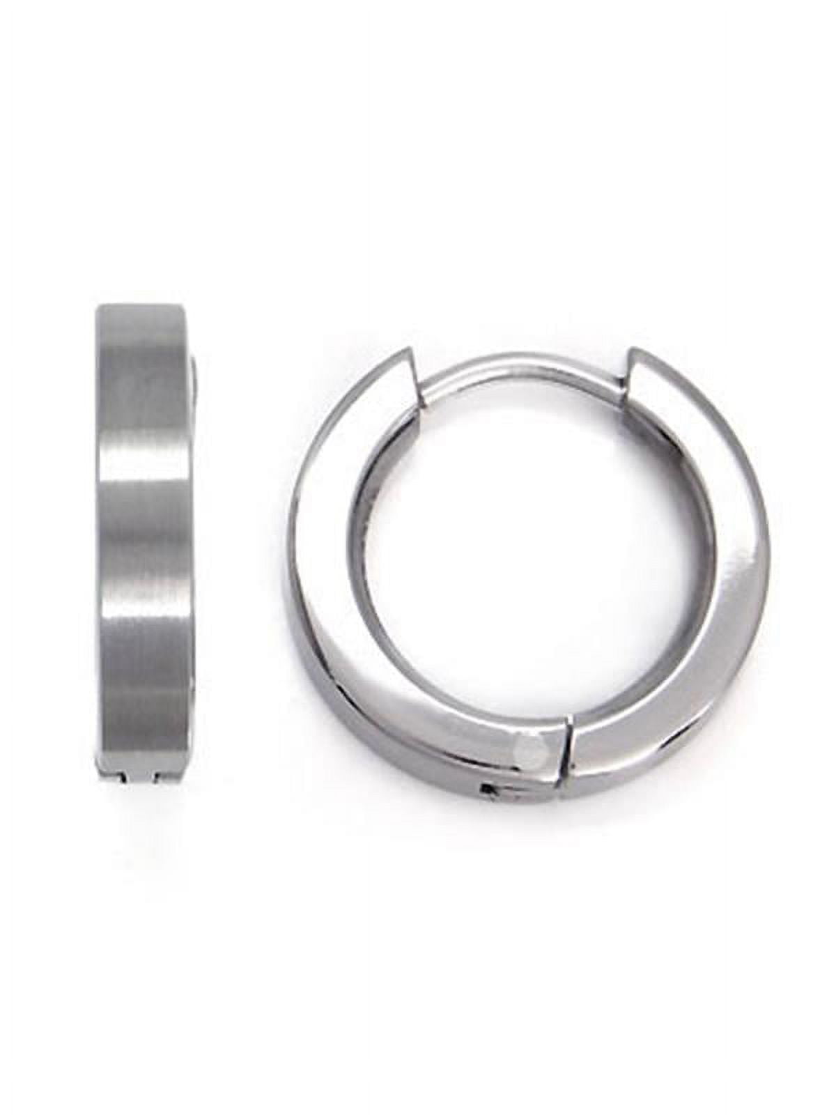 Titanium Kay Titanium 14mm Brushed Finish Chrome Color Hinge with ...