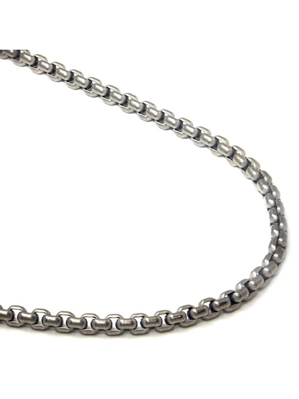 Titanium Kay Men's Hypoallergenic 4MM Titanium Chain Necklace with ...