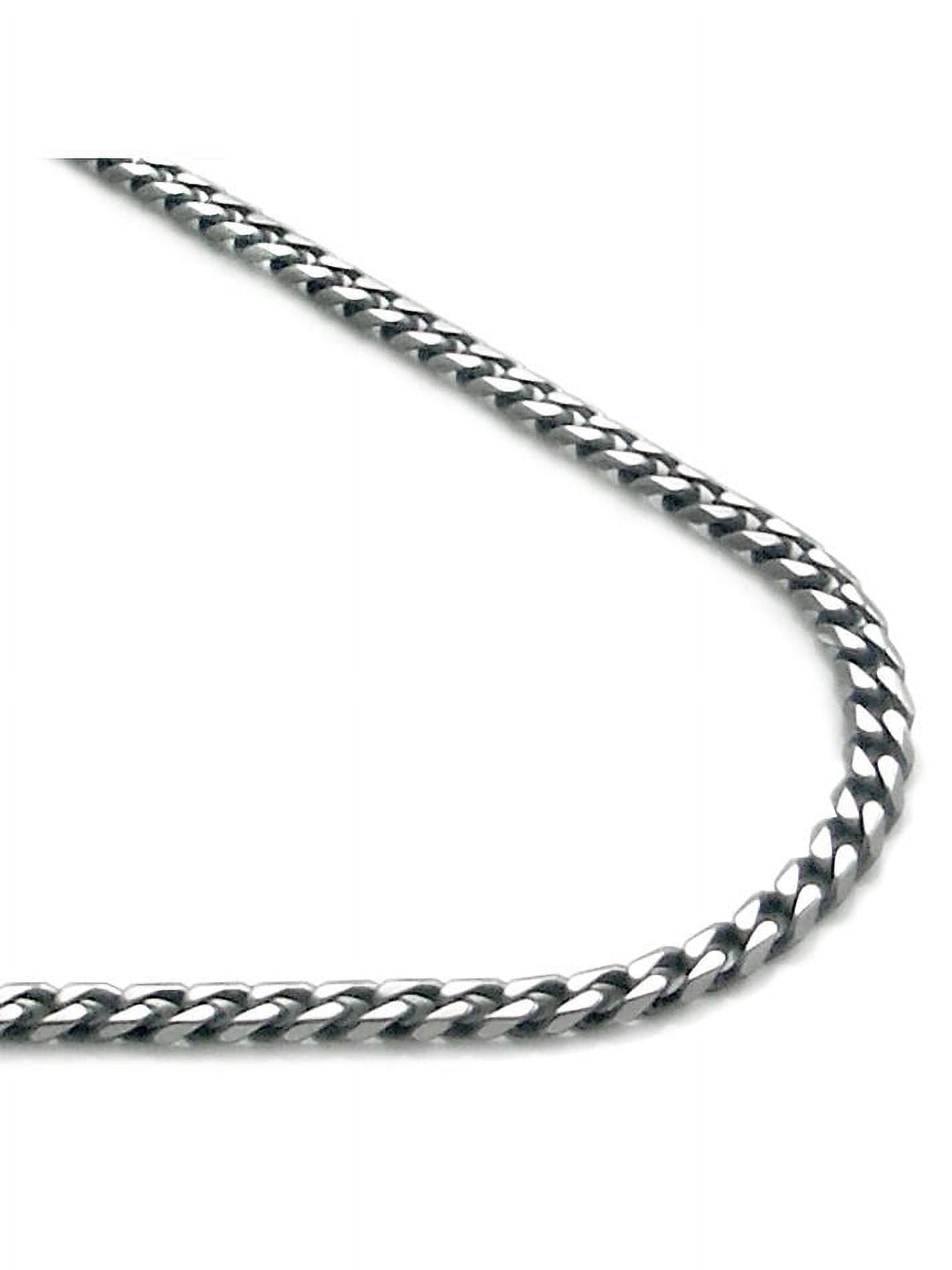 Titanium Kay Men's 4MM Solid Titanium Chain Necklace, Hypoallergenic ...