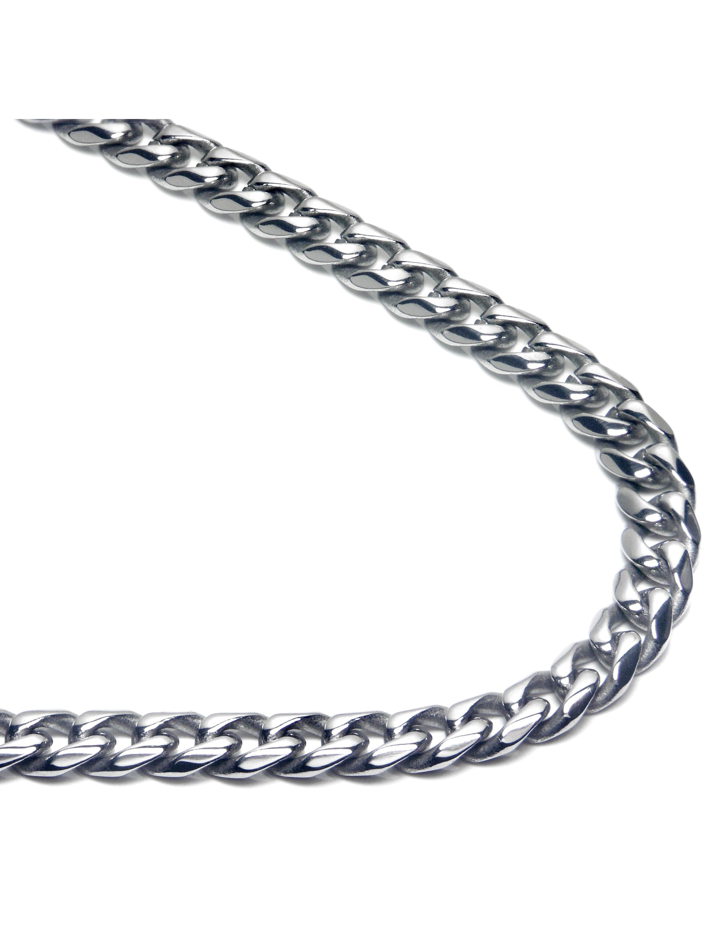 Titanium Kay Titanium 7MM Curb Chain Link High Polish Finish Men's ...
