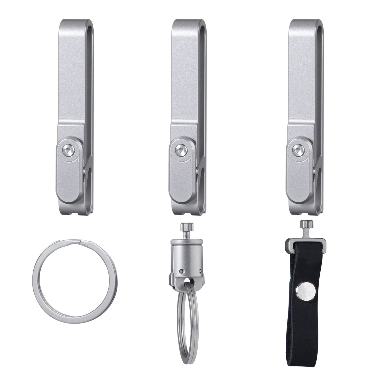 Titanium Key Holder Heavy Duty Quick Release Keychain Clip with Key ...