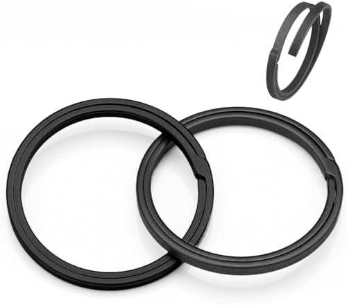 Titanium Key Rings Heavy Duty Side Push Split Key Chain Rings for Key ...