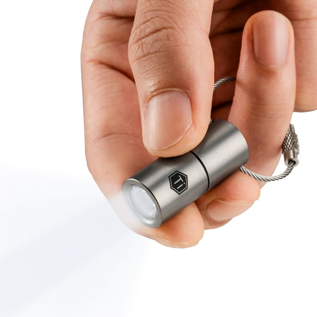 Titanium Keychain Flashlight, Key Unity 100 Lumens Waterproof Pocket ...