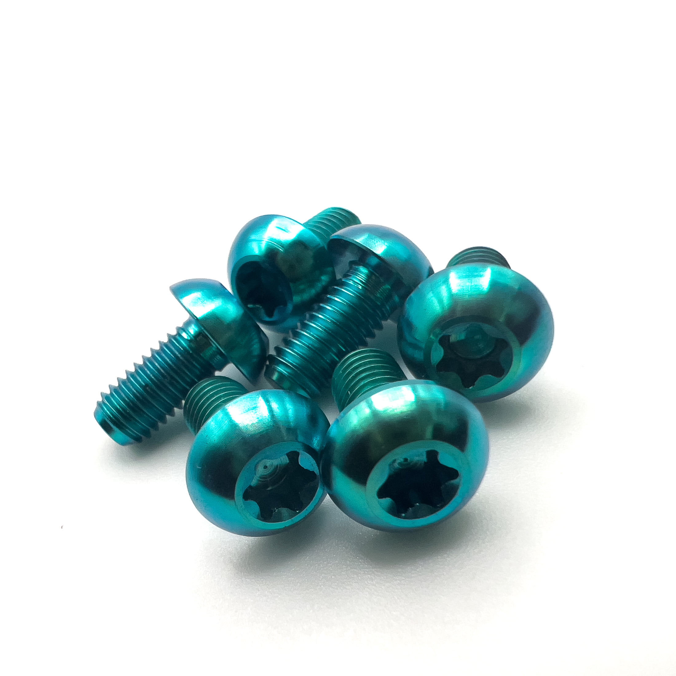 Titanium MTB 6 Bolt Rotor Bolt Kit by Trail Arc - Green - for SRAM ...