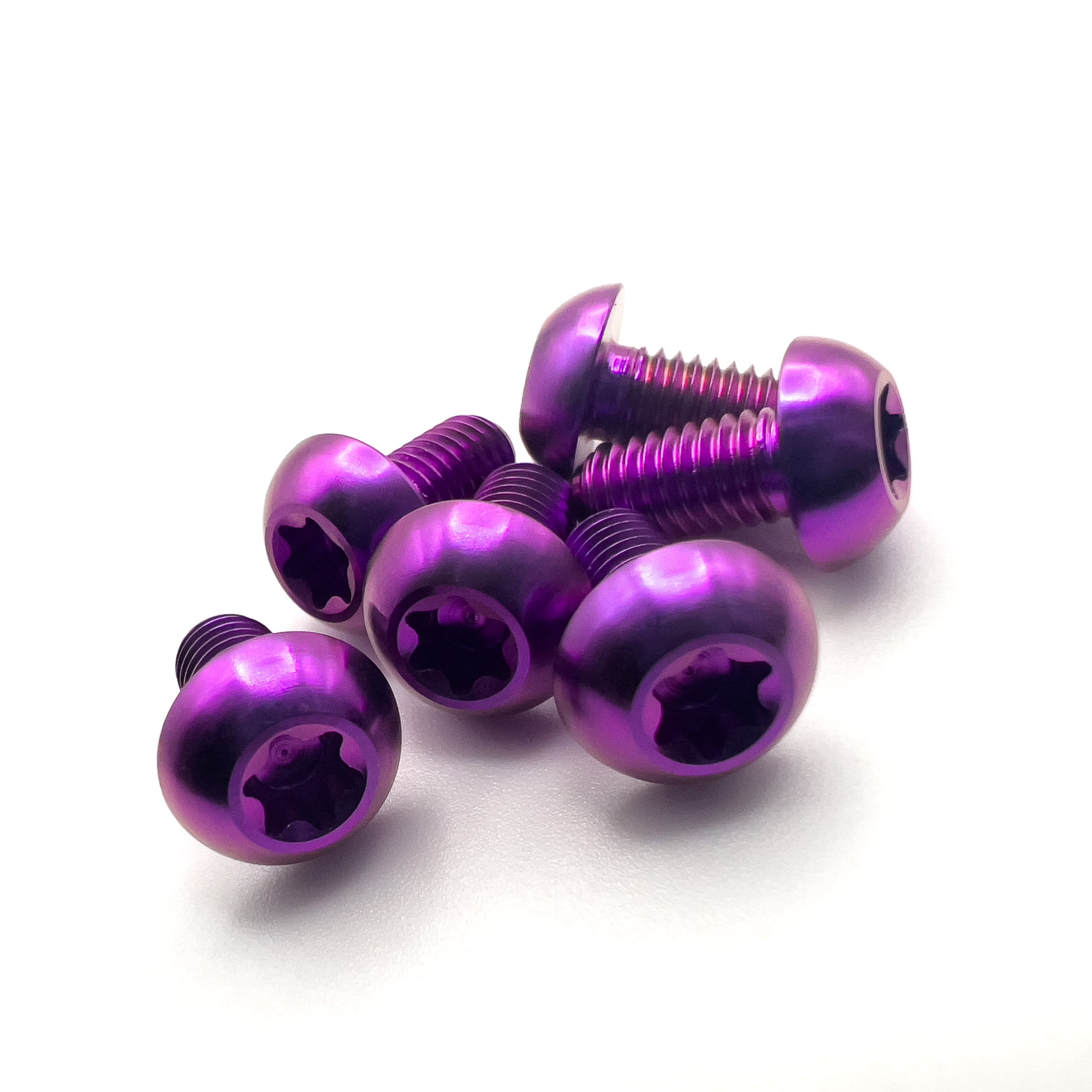 Titanium MTB 6 Bolt Rotor Bolt Kit by Trail Arc - Purple - for SRAM ...
