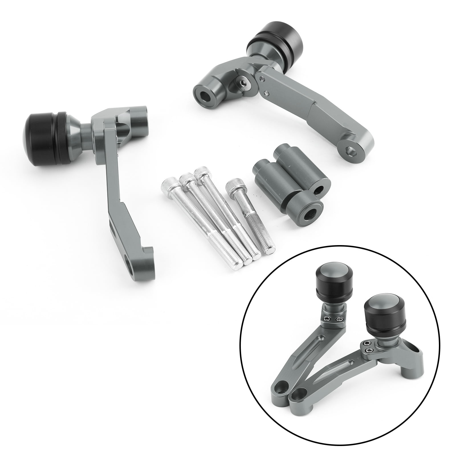 Titanium Pair Engine Frame Sliders For Honda CB650R 2019-2021 - Walmart.com
