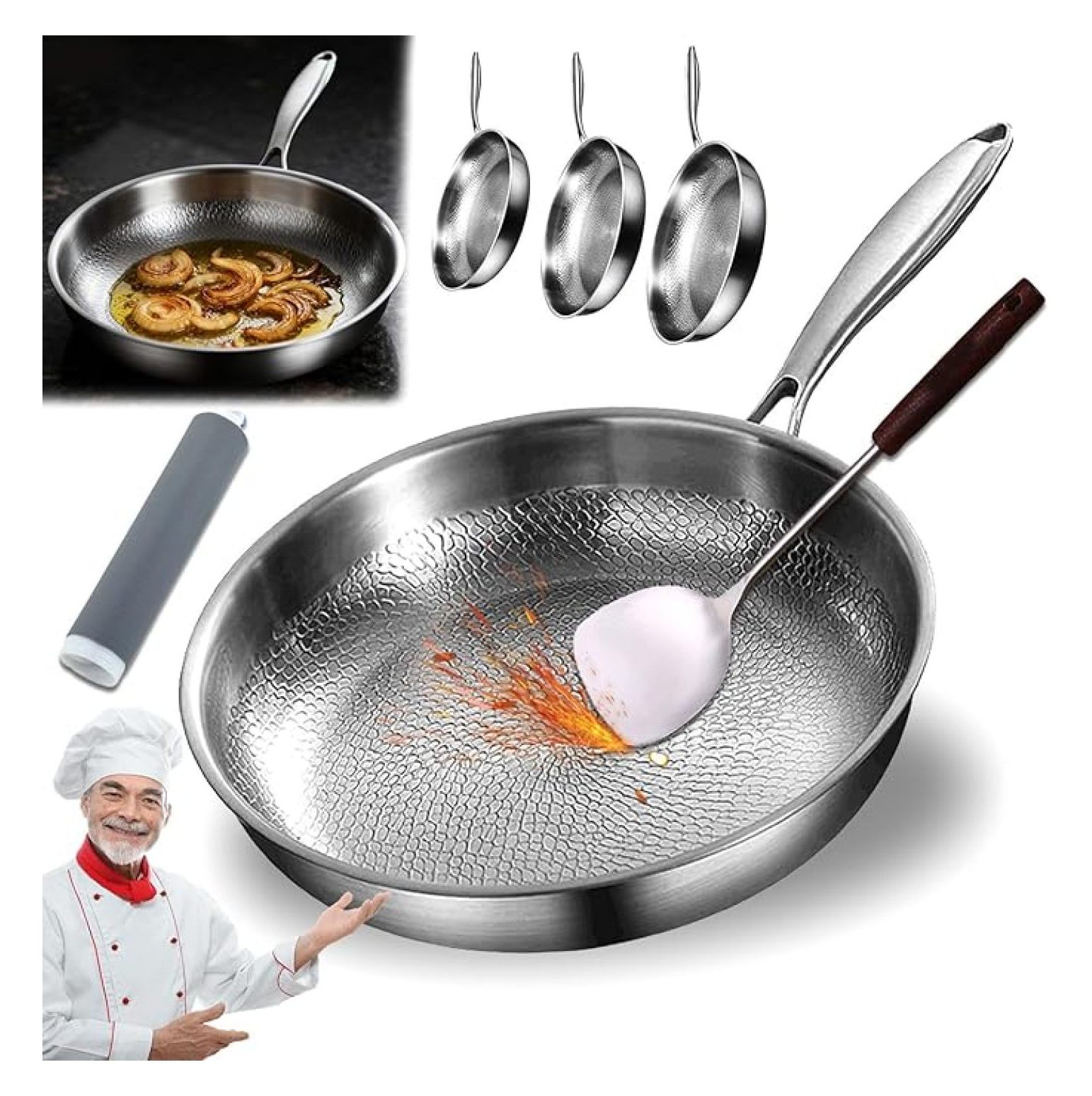 Titanium Pan, 2026 Upgraded Titanium Frying Pans, 12