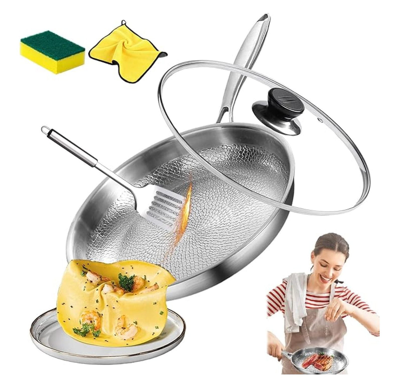 Titanium Pan, Titanium Hammered Pan Pro, 2026 New Scratch-Resistant ...