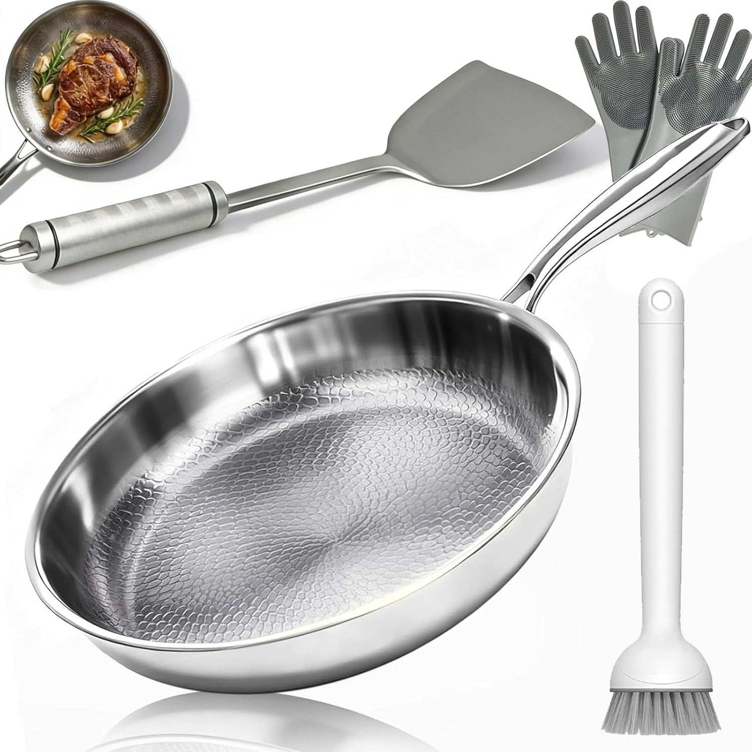 Titanium Pans for Cooking, 2026 New 12inch Non-Stick Titanium Pro Pan ...
