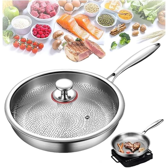 Titanium Pans for Cooking ,2026 Titanium Hammered Pan Pro , Non Stick ...