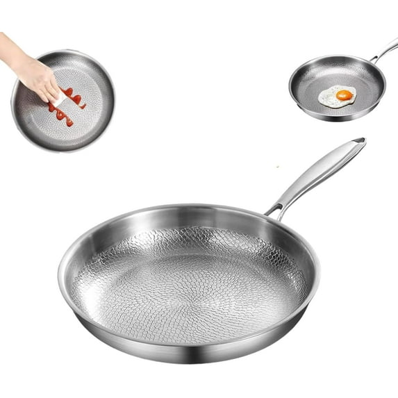 Titanium Pans for Cooking, Scratch-Resistant Non Stick Frying Pan Set ...