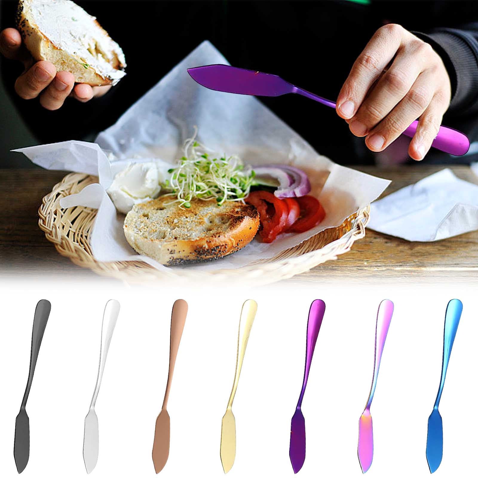 Titanium-Plated 410 Stainless Steel Butter Spreader Knife - Multi ...