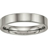 Titanium Polished Flat Comfort Back Ring - Walmart.com