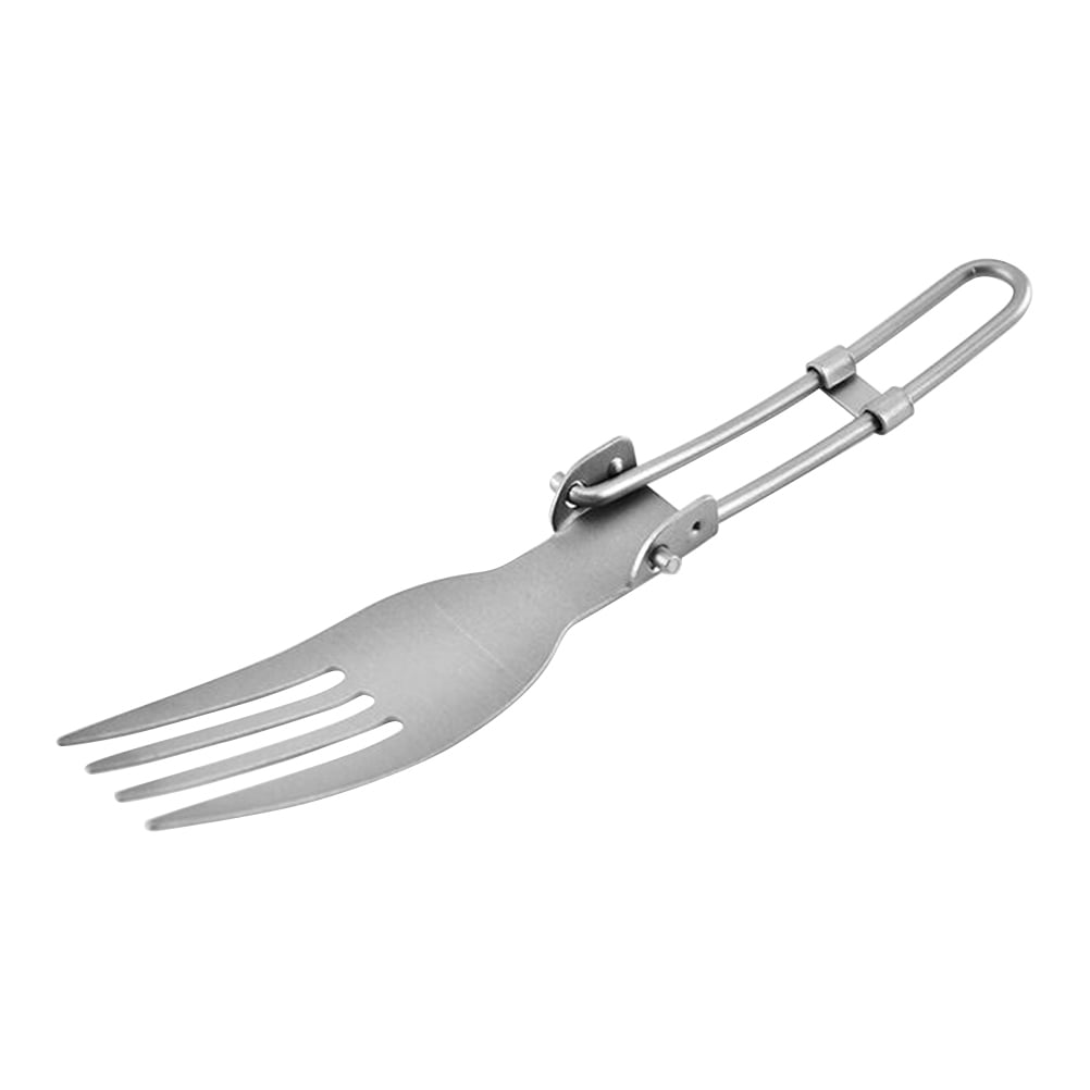 Titanium Portable Fork Foldable Fork Durable Camping Picnic Utensil ...