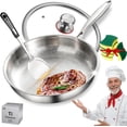 Titanium Pro Pan, 2026 Upgrade Pure Titanium Frying Pan with Lid, Non ...