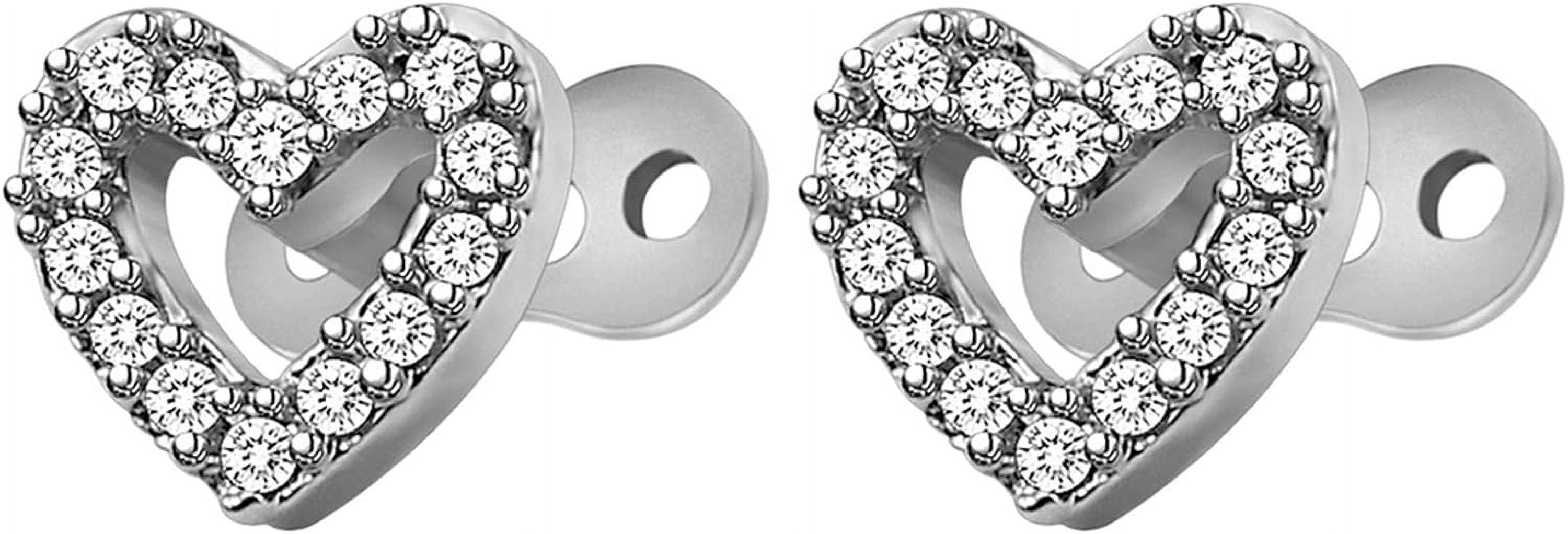 Titanium Quality Steel Crystal Dermal Anchor Top Base - Heart 1, 316L ...