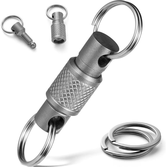 Titanium Quick Release Swivel Keychain, Pull Apart Detachable Keychain ...