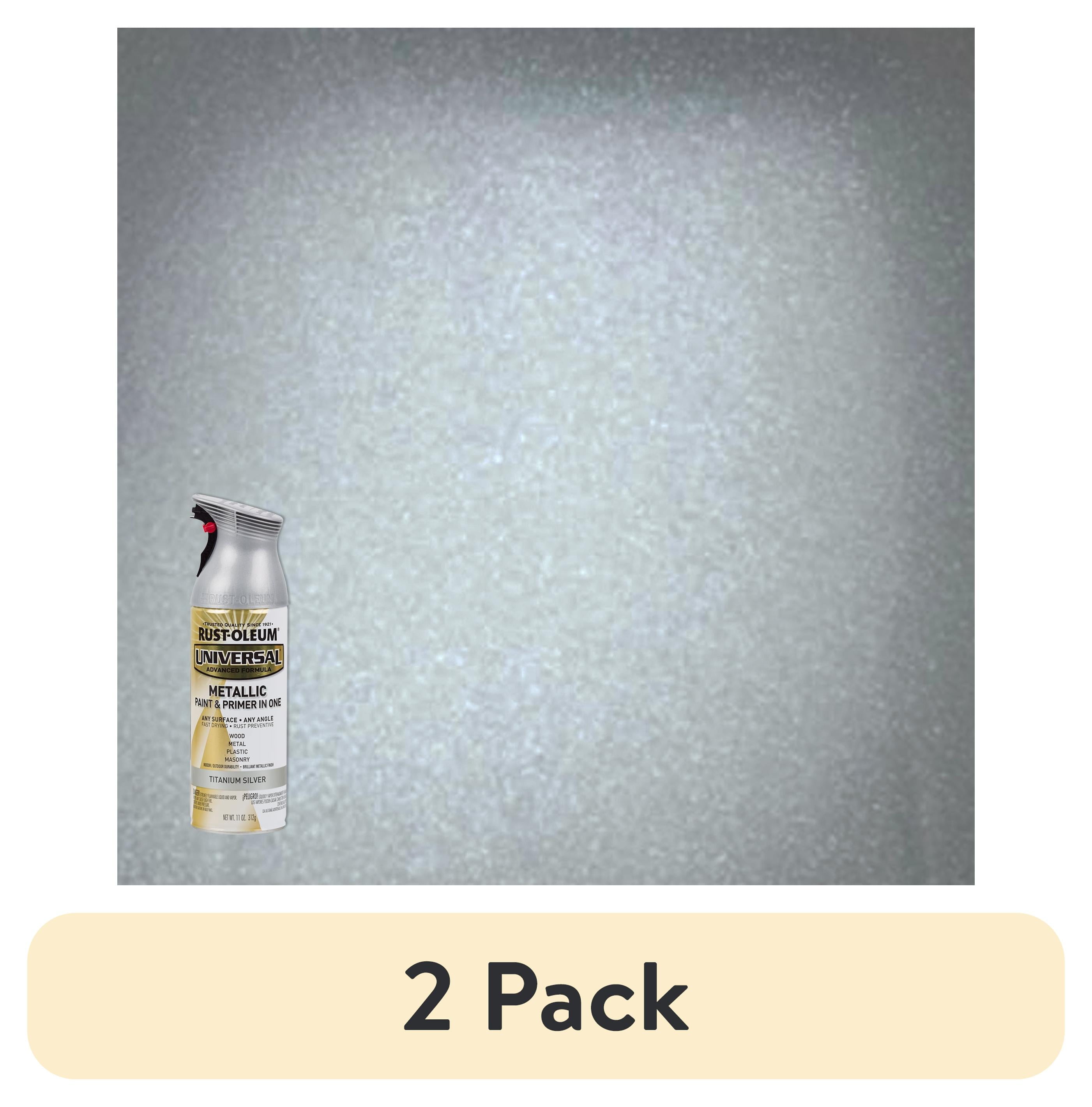 (2 pack) Titanium Silver, Rust-Oleum Universal All Surface Interior ...
