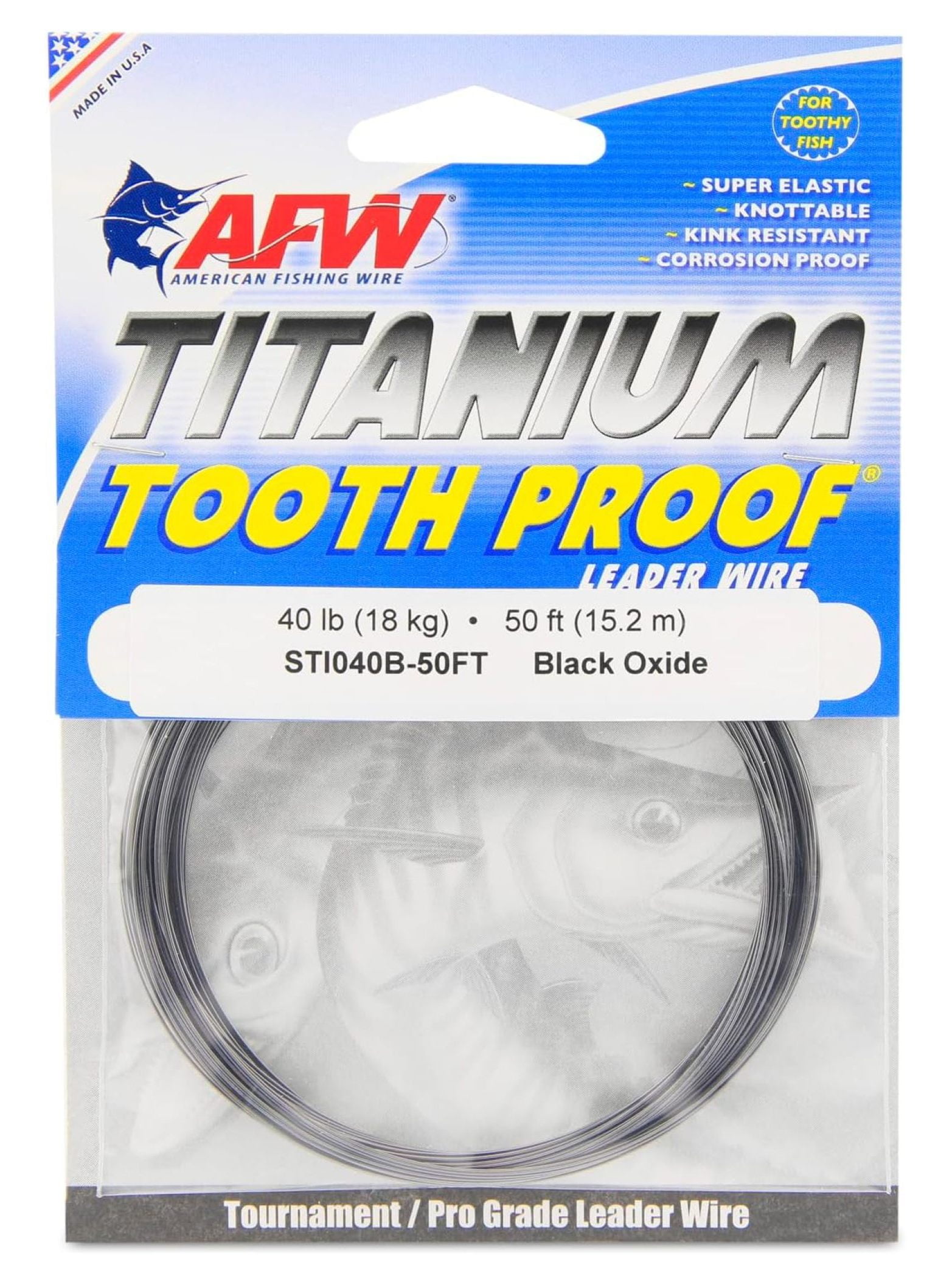 Titanium Tooth Proof, Single Strand Leader Wire - Walmart.com