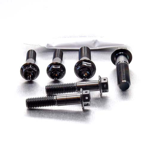 Titanium Top & Bottom Clamp Yoke Pinch Kit Race Spec (TITRIPCL610R ...