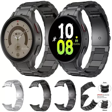 NIAUGE Pure Titanium Watch Band Men Women 22mm Quick Release Mesh ...