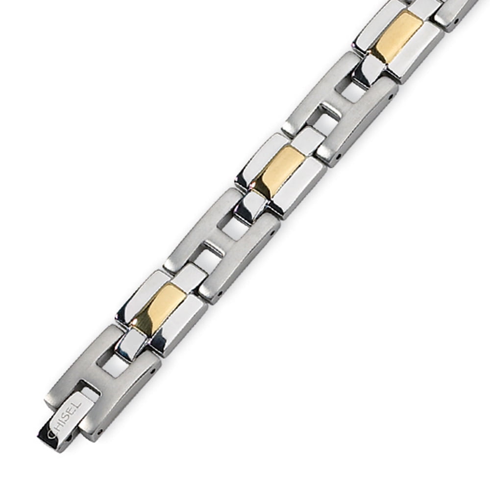 Titanium Yellow IP-Plated 9in Bracelet - Walmart.com