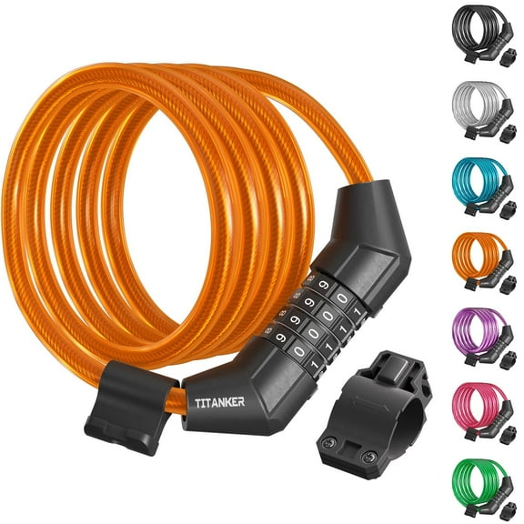 Bike U Lock with Cable Heavy Duty Bike Lock Bicycle U Lock, 14mm ...