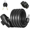 Titanker Bike Locks with Keys, Bike Lock Cable 4 Feet Coiled Secure ...