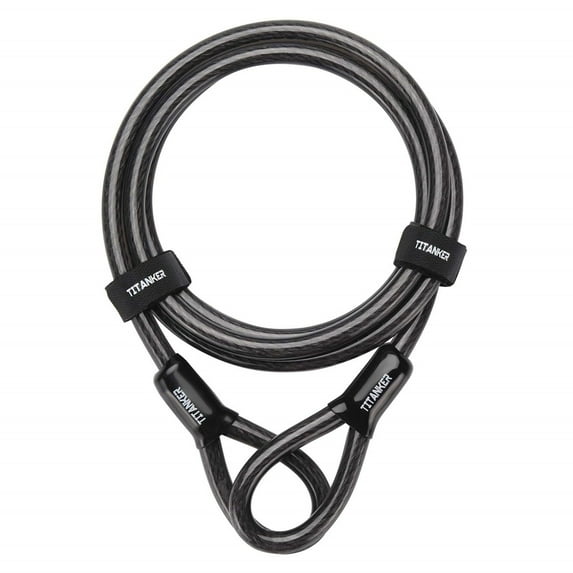 Titanker Bike Steel Cable, 12mm Thick Heavy Duty Security Vinyl Coated ...