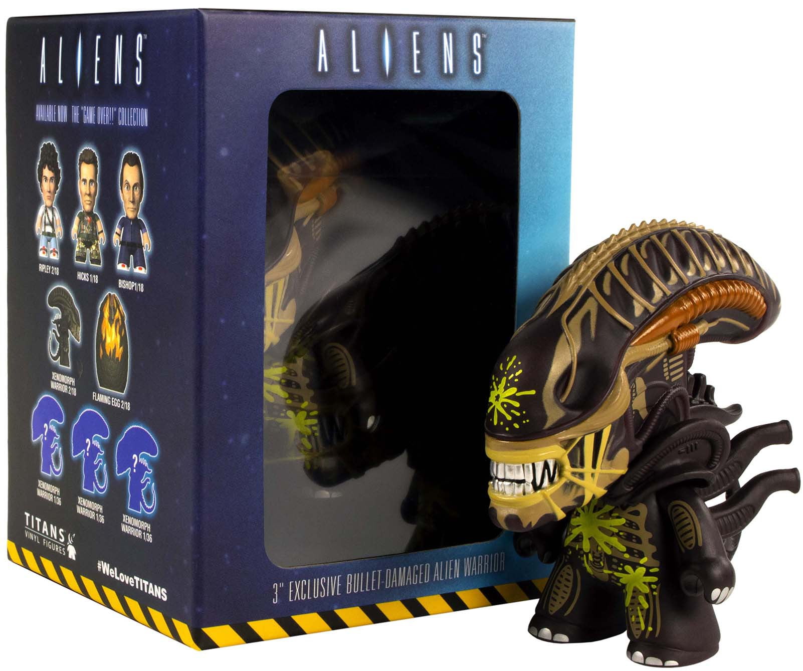 Titans Alien Warrior Xenomorph Vinyl Mini Figure [Bullet Damaged ...