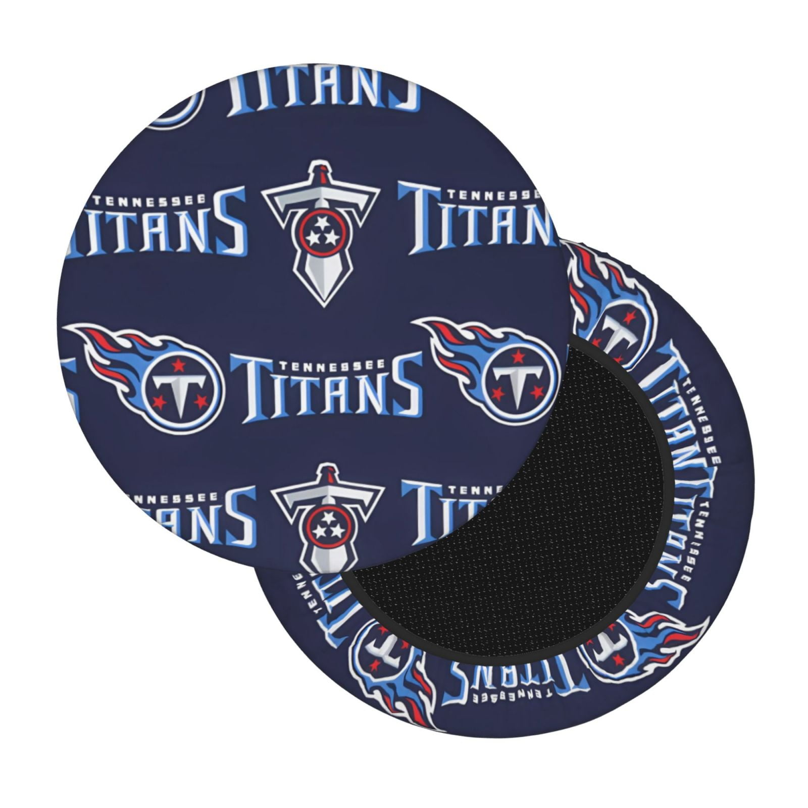 Titans American Football Team Round Bar Chair Cushion Covers Elastic ...