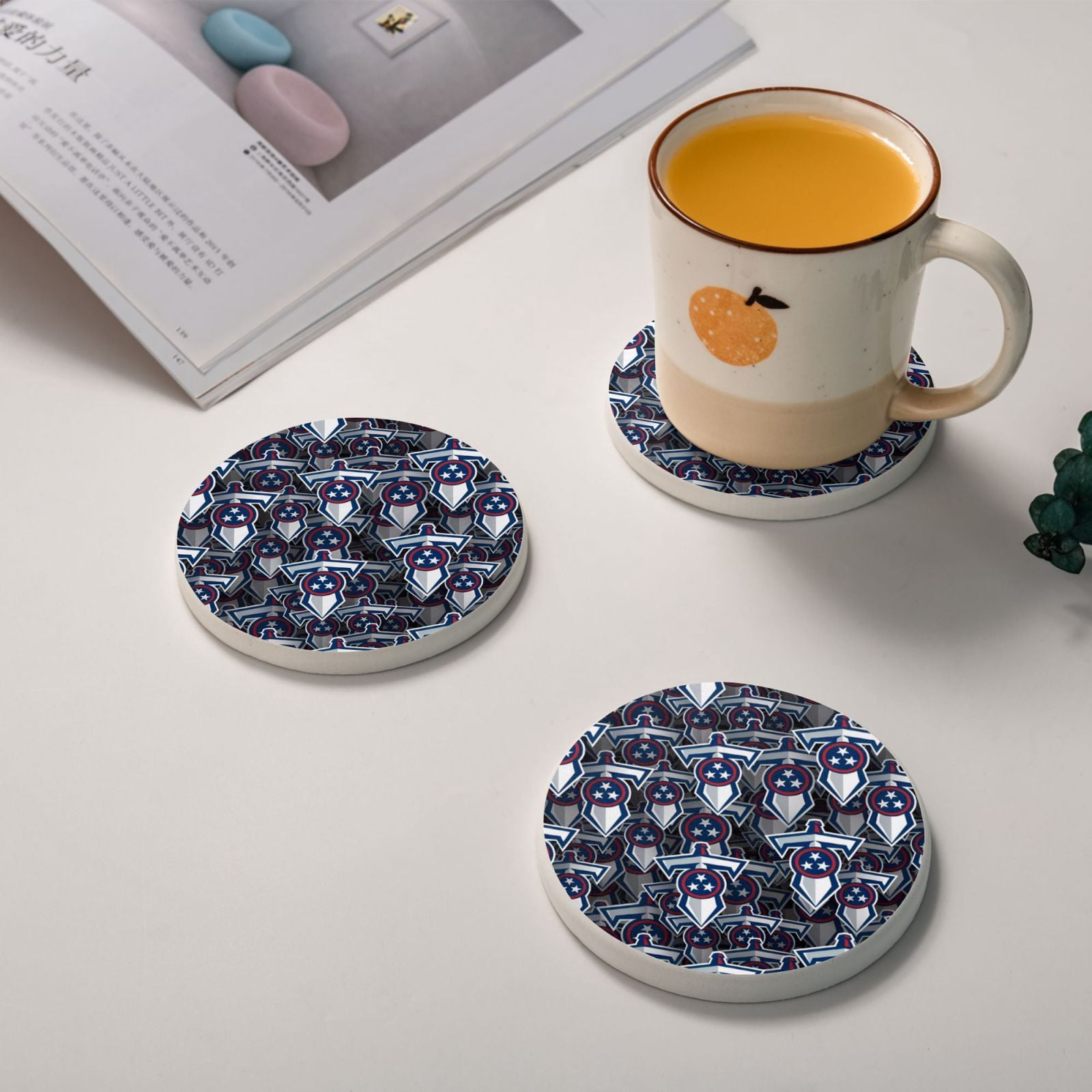 Titans Diatomite Cup Coaster Soap tray bathroom tray beverage coaster ...