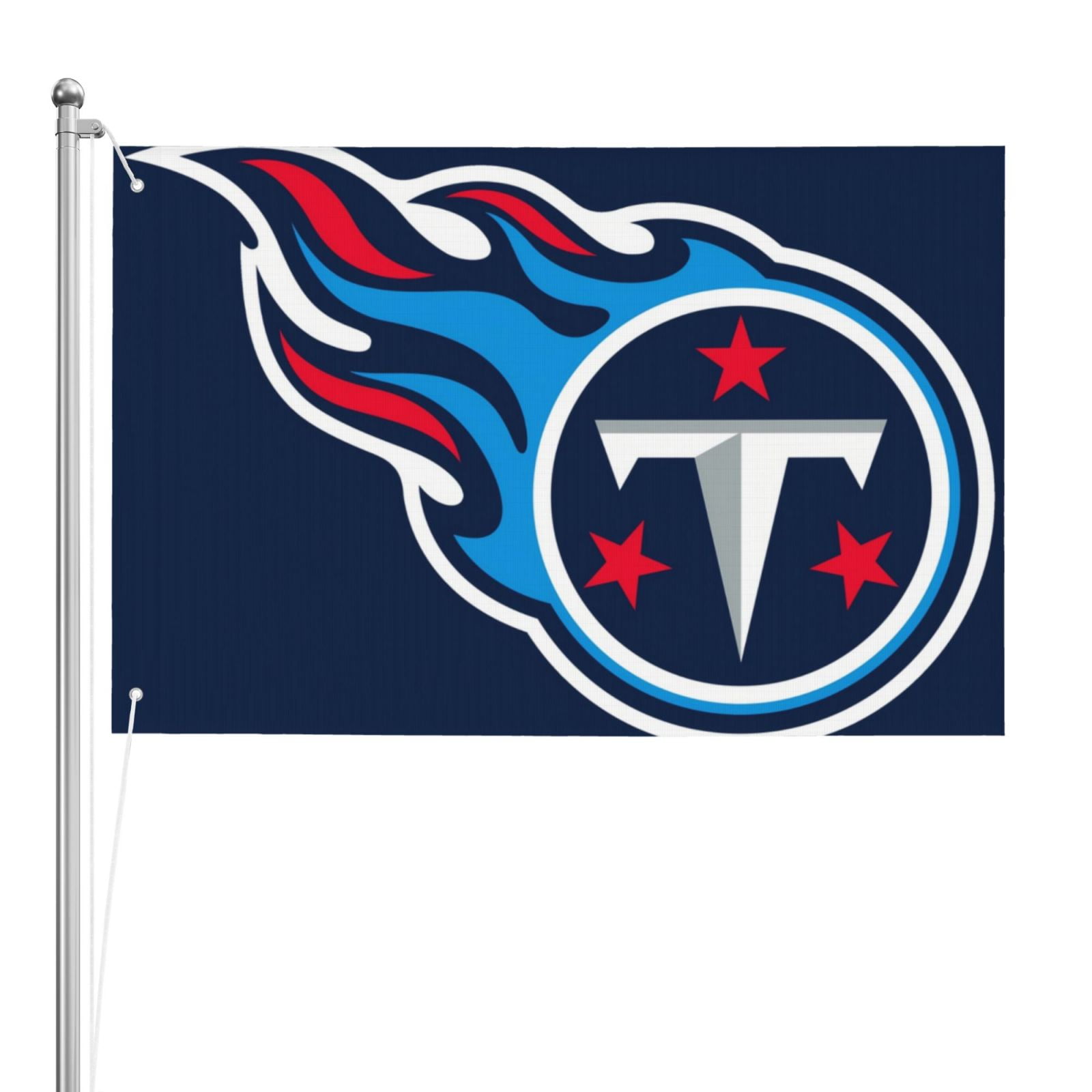 Titans Double Sided Flag 3x5FT There are two corns on each end of the ...