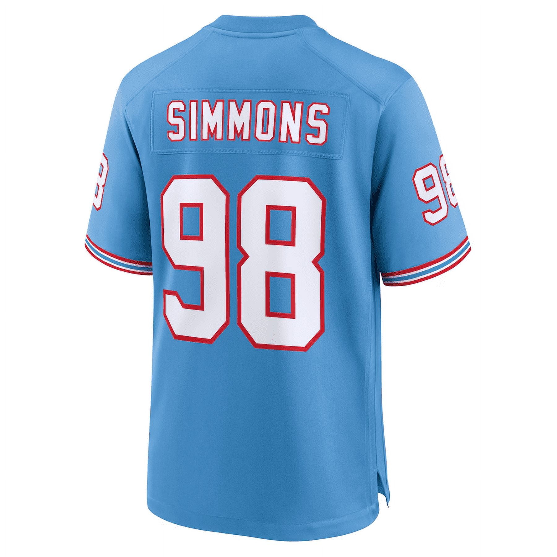 Titans Football Shirt Jeffery Simmons#98 Sports Team Game Fans For ...