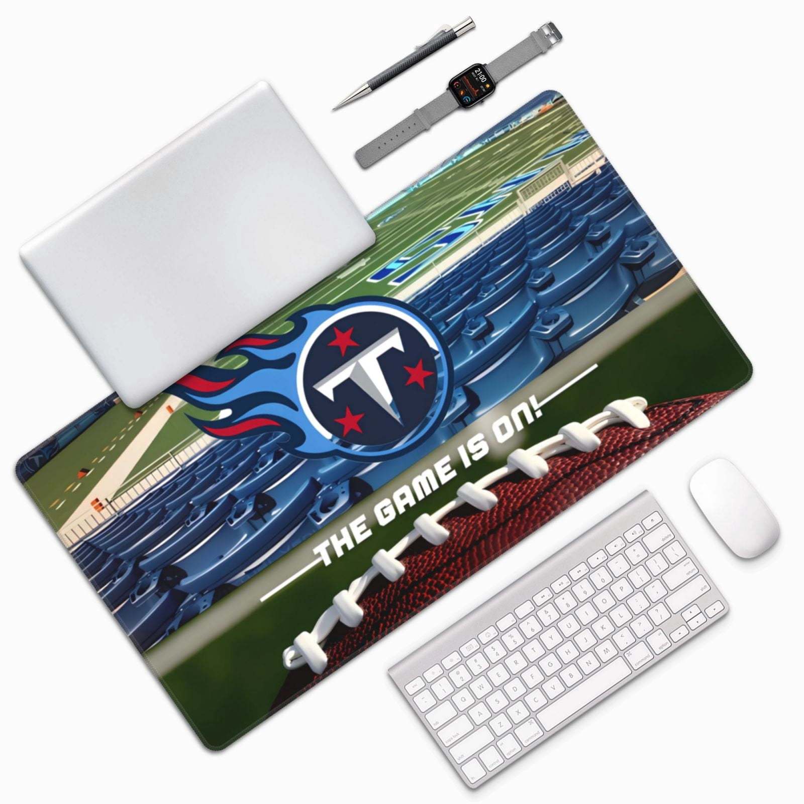 Titans Football Team Extra Large Rubber Mouse Pad, Gaming Desktop Mouse ...