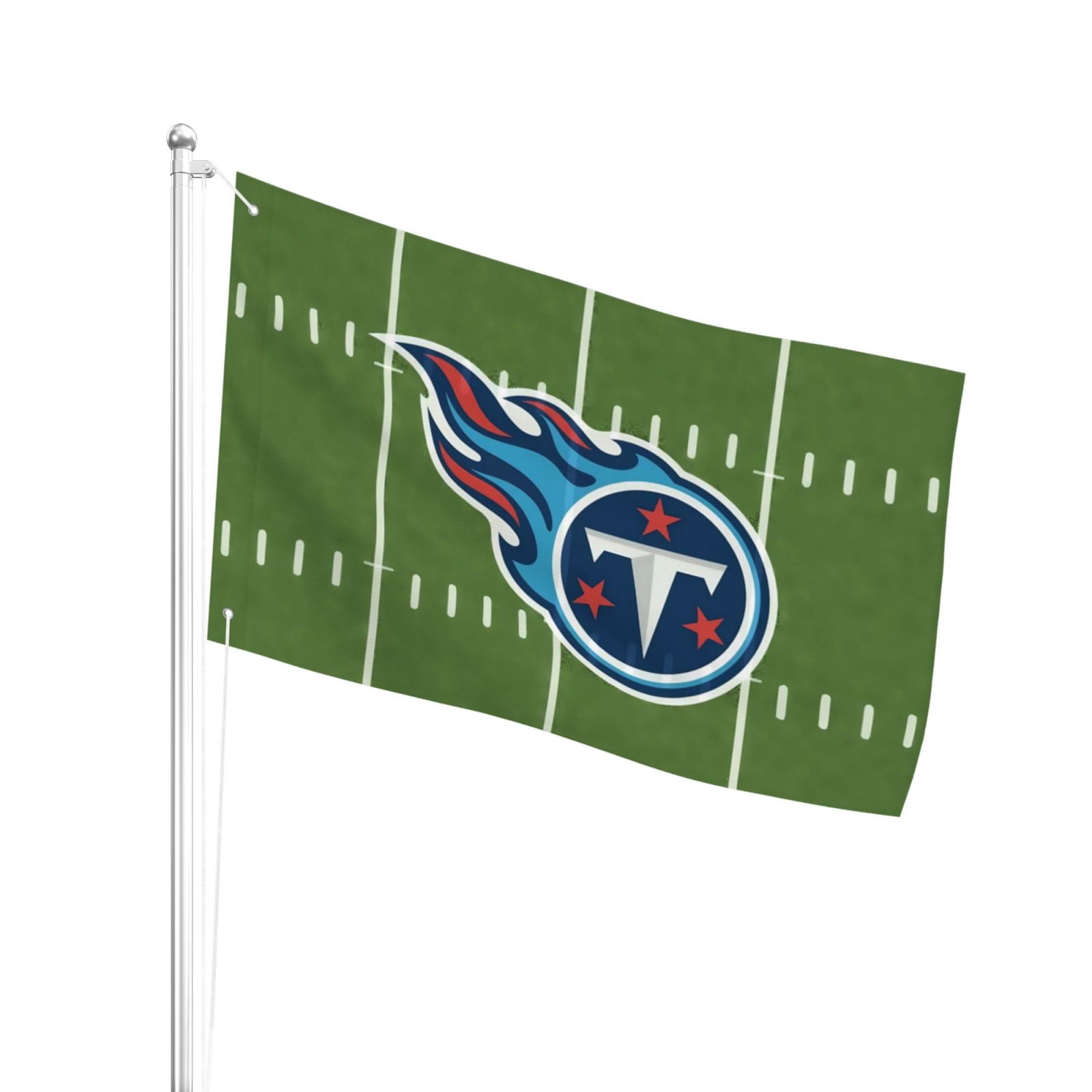 Titans Football Team Graphic 3-Ply Double Sided Flag 2x3ft in Vibrant ...