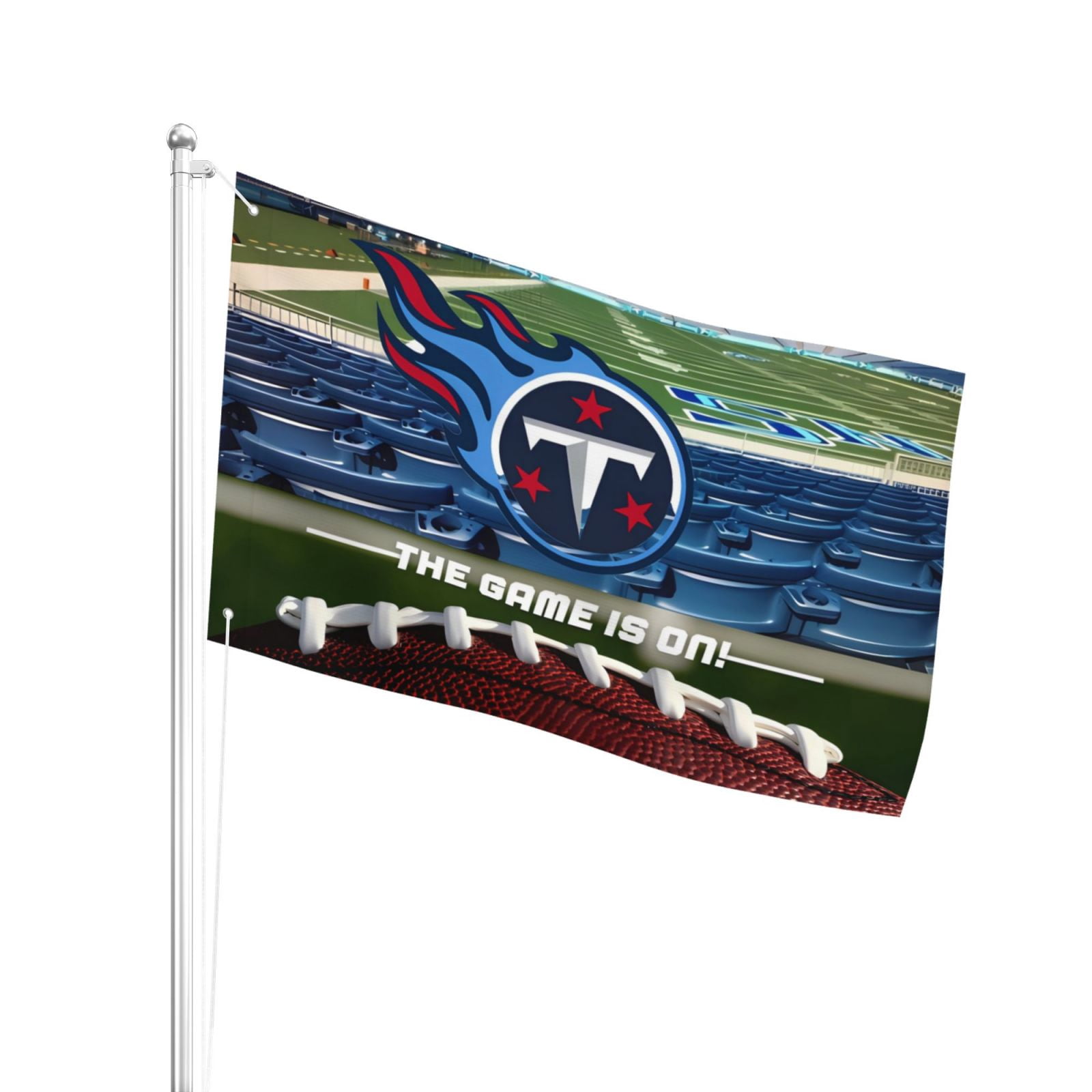 Titans Football Team Graphic 3-Ply Double Sided Flag 2x3ft in Vibrant ...