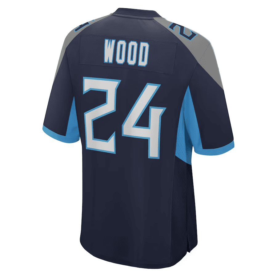 Titans Men's Home Limited Julius Wood#24 Fans short sleeve Game Jersey ...