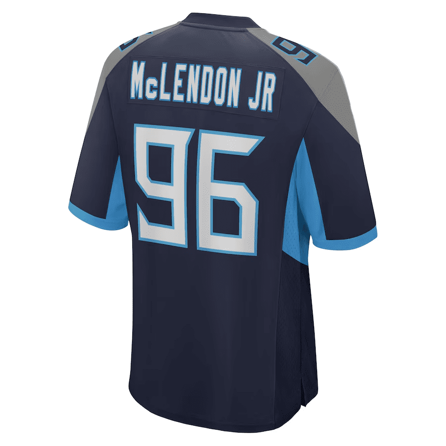 Titans Men's Home Limited TK McLendon Jr#96 Fans short sleeve Game ...