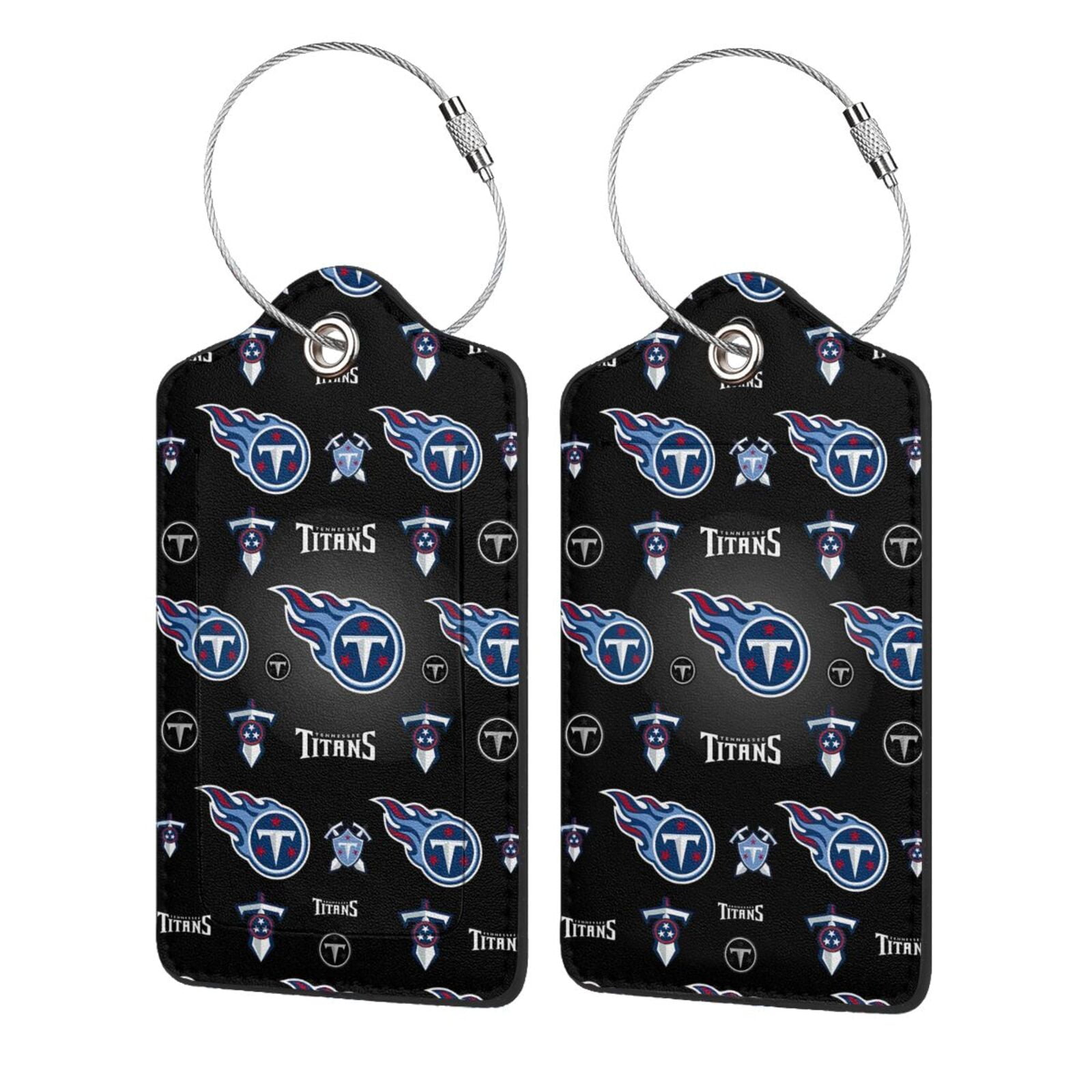 Titans Stainless Steel Leather Luggage Tag Hang Tag, Unisex Luggage Tag ...