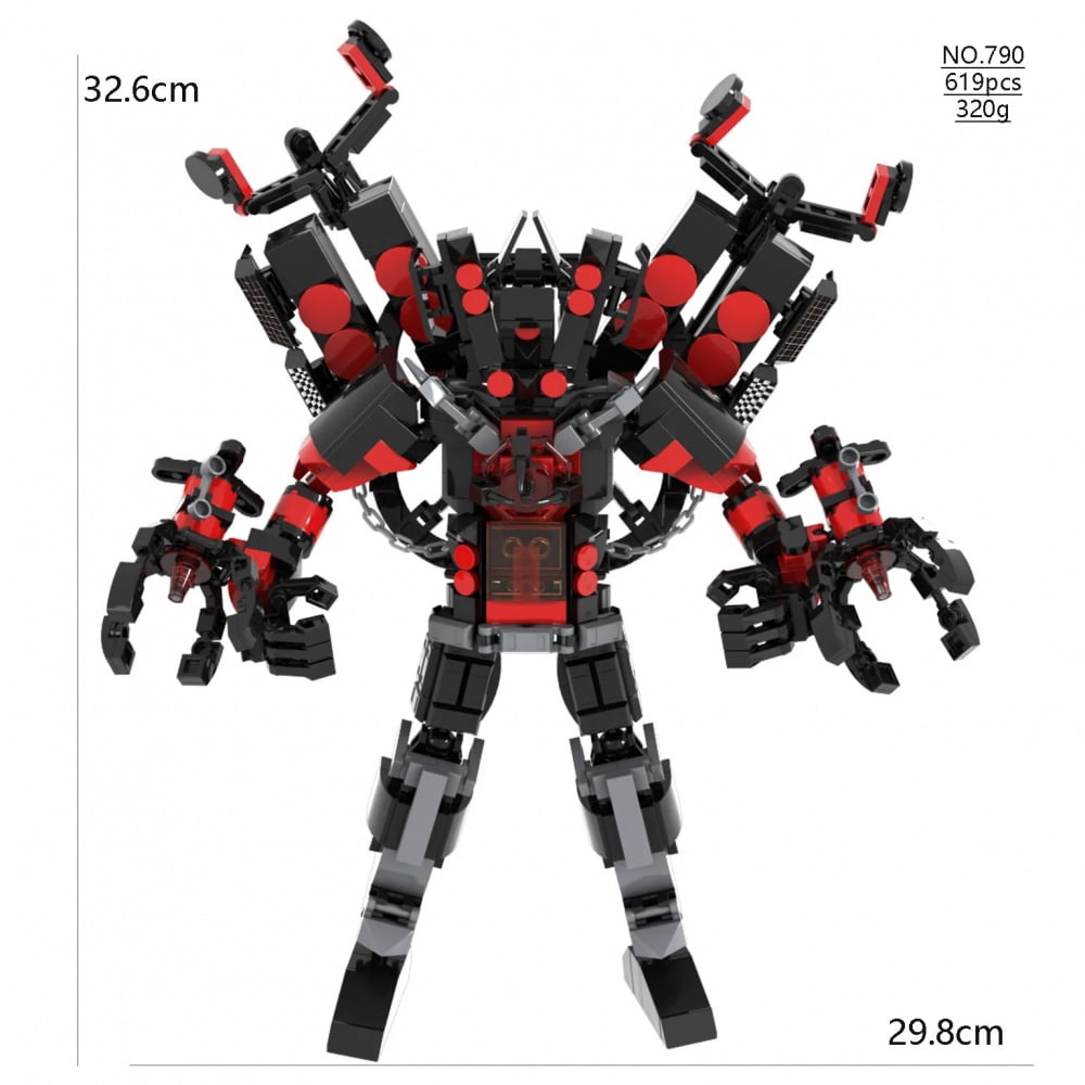 Titans Tv Man Skibidi Toilet Building Blocks Speakerman Titans Man ...