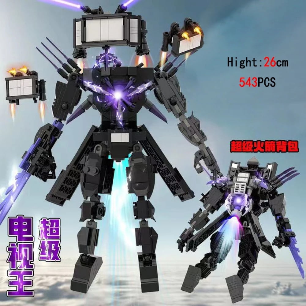 Titans Tv Man Skibidi Toilet Building Blocks Speakerman Titans Man ...