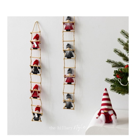 Climbing Elves On Ladder