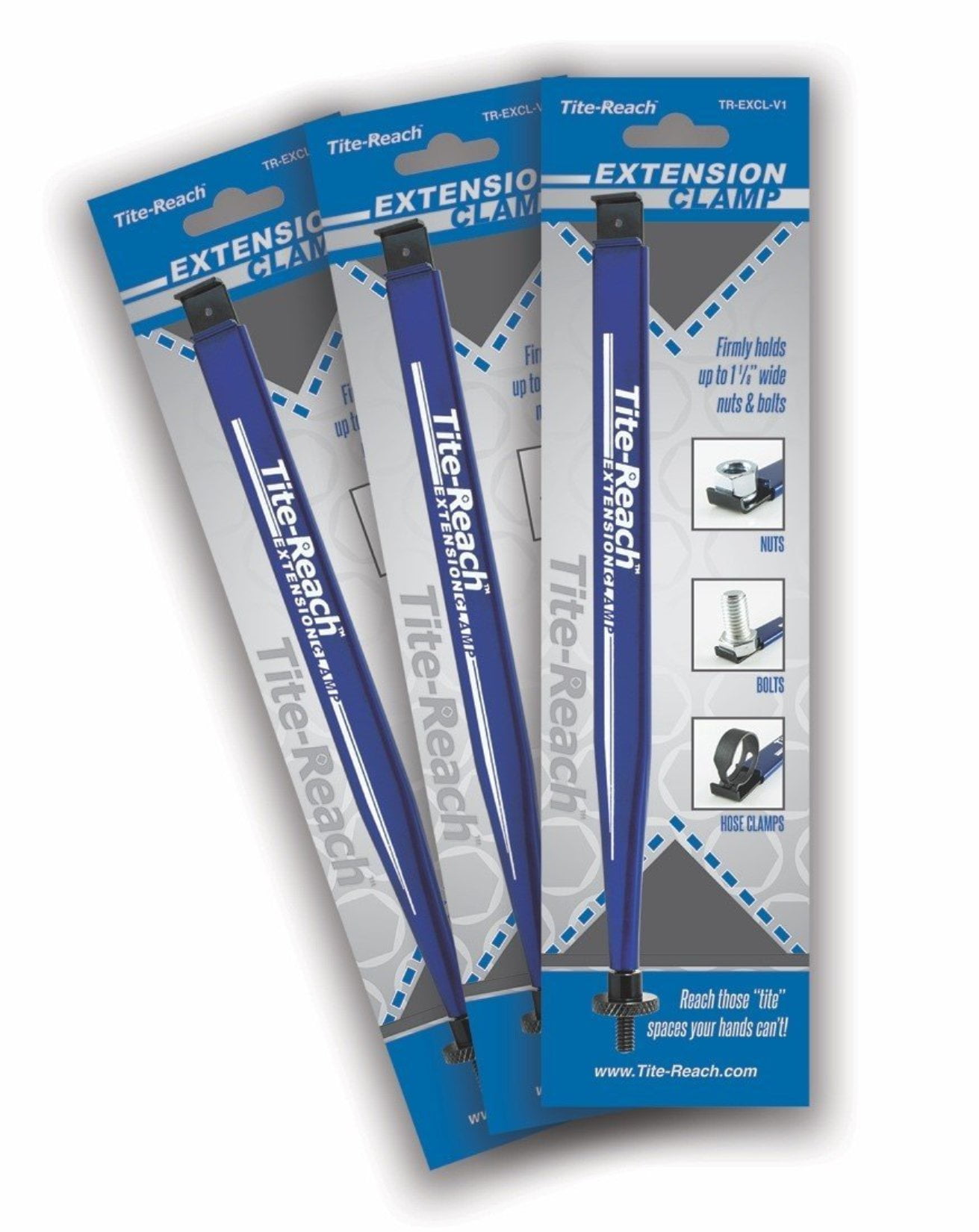 Tite-Reach Automotive Extension Clamp Tool for Hard-to-Reach Areas (3 ...
