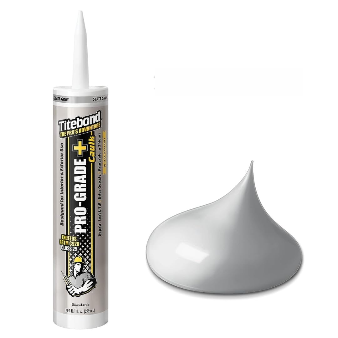 Titebond 10.1 Oz. Pro-Grade Plus Siliconized Acrylic Water-Based Caulk ...