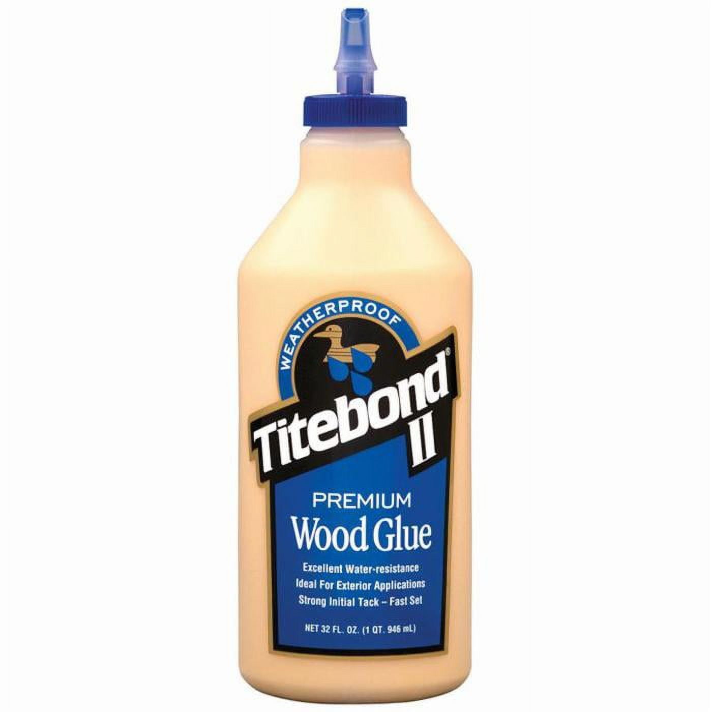 Titebond Fast Dry, Quick Super Tight Bond, 32 Oz II Premium Wood Glue ...