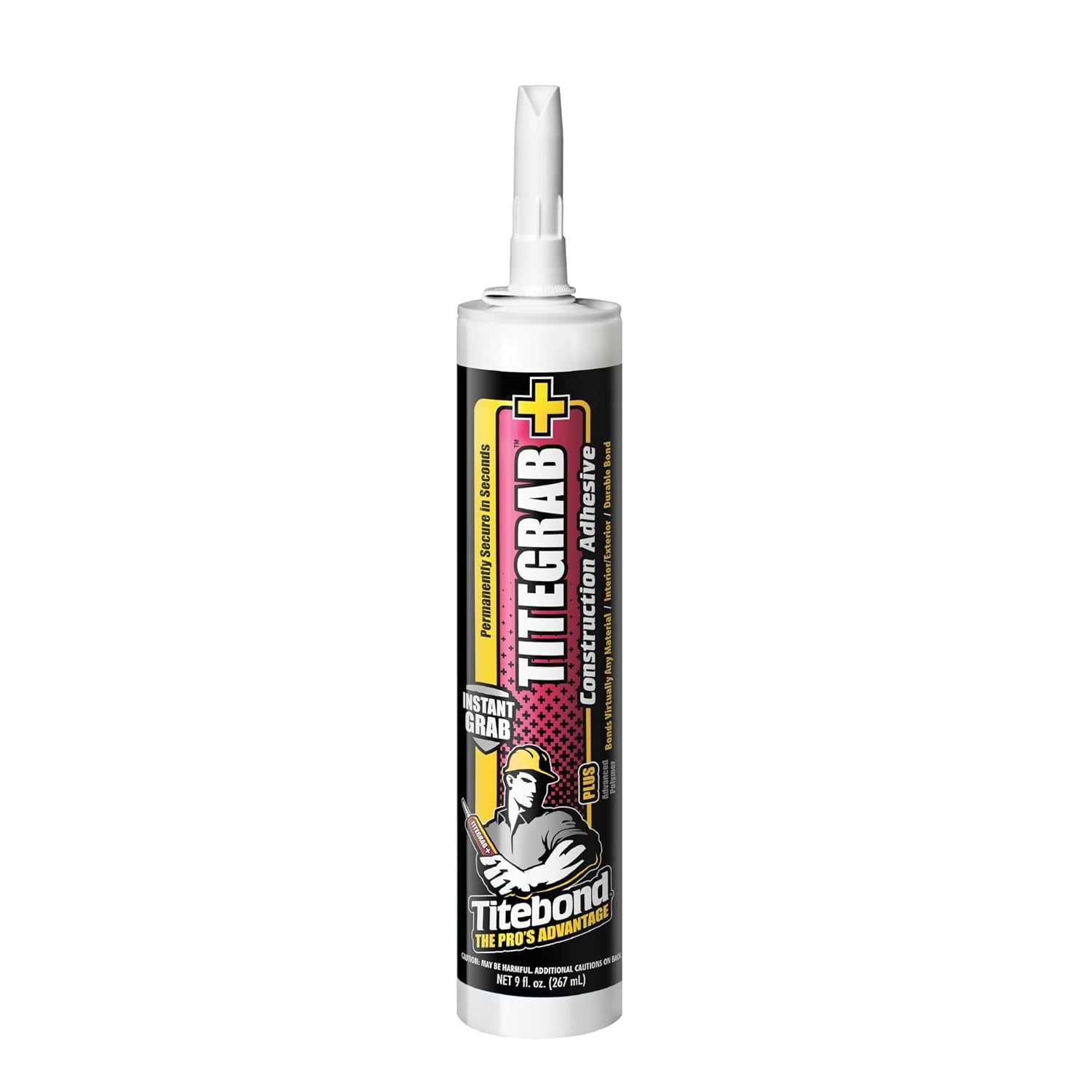 Franklin Sports TiteGrab Plus Construction Adhesive - Heavy Duty - 9 Oz ...