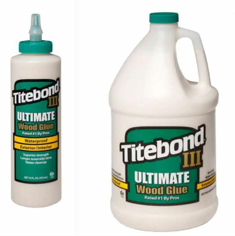 Titebond III Ultimate Wood Glue Waterproof Interior/Exterior 128 And 16 ...