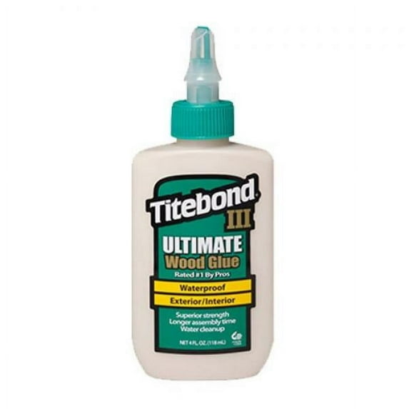 Titebond III Waterproof Wood Glue, 8-Ounces, Non-Toxic, Solvent Free ...