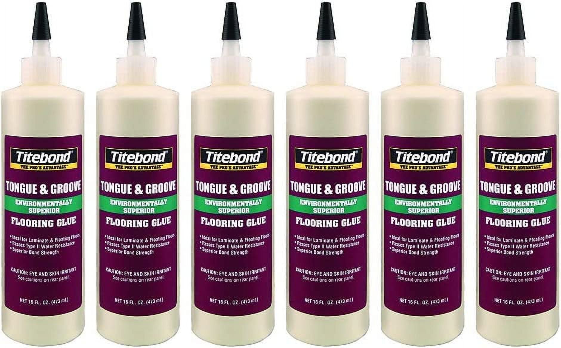 Titebond Tongue & Groove Flooring Glue #2104 (6 bottles) - Walmart.com